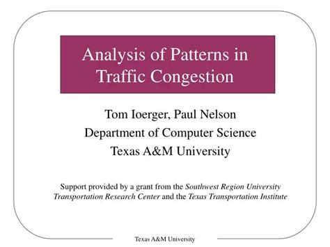 Ppt Analysis Of Patterns In Traffic Congestion Powerpoint Presentation Id4382244