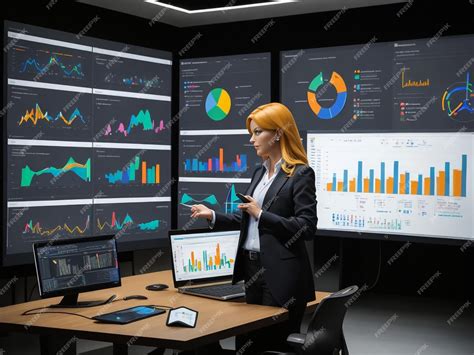 Analyst Working On Data Analysis Or Bi Dashboard On Computer Monitor Business Team Analyzing