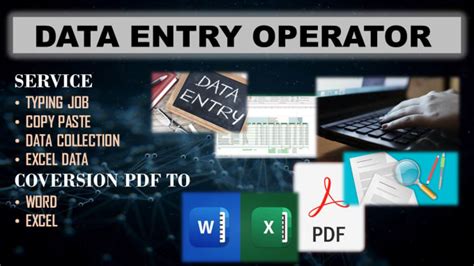 Do Data Entry Excel Word Pdf By Mamuy Fiverr