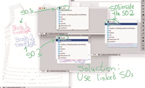 Adobe Photoshop How Instanciate A Smart Object In Multiple Other Smarts Objects Graphic
