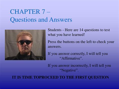 Ppt Chapter 7 Questions And Answers Powerpoint Presentation Free