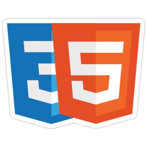 html5 css3 stickers by myclubtees redbubble