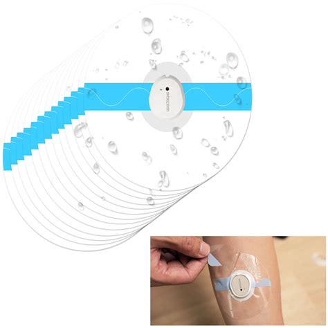 Dexcom G7 Adhesive Patches LiangMai 55 Pack Waterproof Transparent Overpatch CGM Stickers