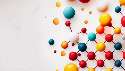Colorful Spheres Connected By Lines Background Abstract Colorful Spheres Background Image And