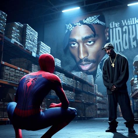 Spider Man Talking With 2pac In An Abandoned Wallmart About These New