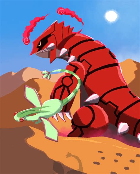 Flygon And Groudon Pokemon Drawn By Tomozomuginosukejr Danbooru