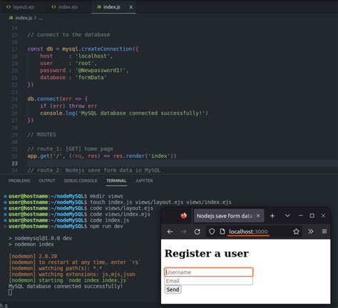 How To Save Form Data In Mysql Table Nodejs Solved Golinuxcloud