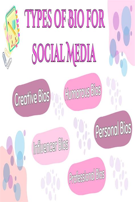 Types Of Bios For Social Media Update Your Profile With Creative Bios