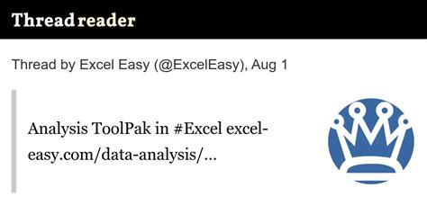 thread by exceleasy on thread reader app thread reader app