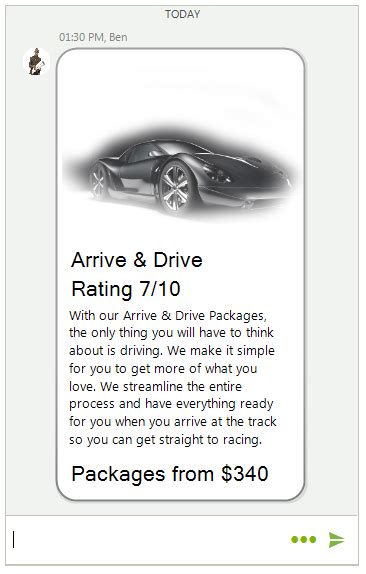 Cards Winforms Chat Control Telerik Ui For Winforms