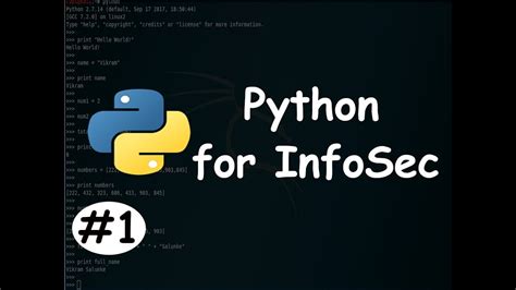 Python For Infosec 1 Introduction Youtube