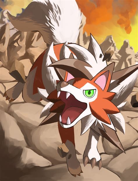 Jira Ziraiya26 Lycanroc Lycanroc Dusk Nintendo Pokemon Absurdres Commentary Request
