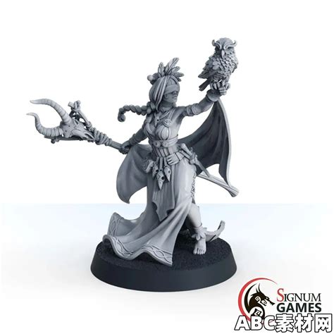 盲眼女巫费尔尼西亚雕塑3d打印模型fernesia The Blind Sorceress 3d Modelabc素材资源网