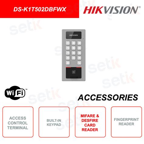 Ds K1t502dbfwx Access Control Module With Keypad Fingerprint