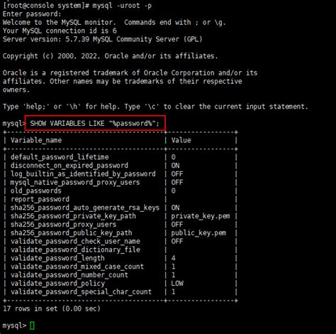 MYSQL设置账号密码复杂度 lewisat 博客园