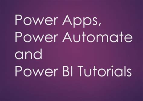 Give Lessons On Ms Powerapps Powerautomate And Bi By Sonuomr Fiverr