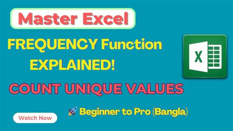 master excel count unique values and use the frequency function like a