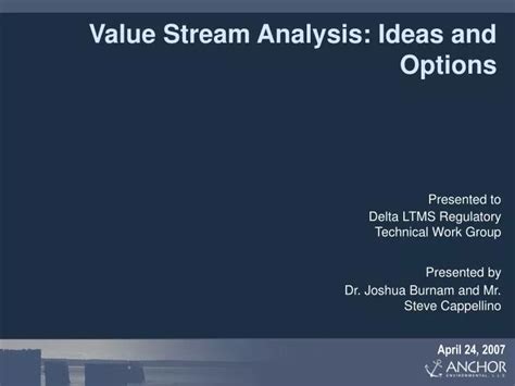 PPT Value Stream Analysis Ideas And Options PowerPoint Presentation ID