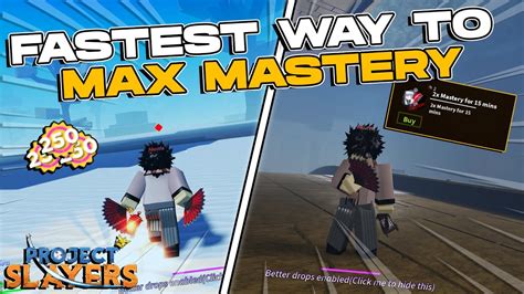 FASTEST Way To Get MAX MASTERY UPDATE 1 5 Project Slayers YouTube