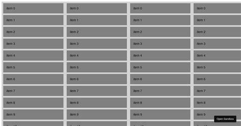 Vertical List Codesandbox