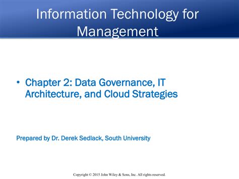 Data Governance It Architecture Cloud Strategies