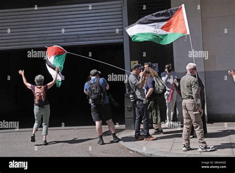 Supporters Outside Westminster Magistrates Court London Where Amy Gardiner Gibson 29 Jony