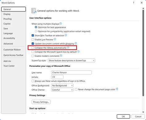 how to stop the ribbon in word from auto hiding microsoft community