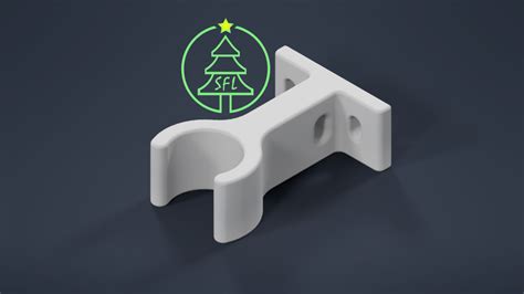 Stl File 1 2 Pvc Pipe Open To Coro Bracket