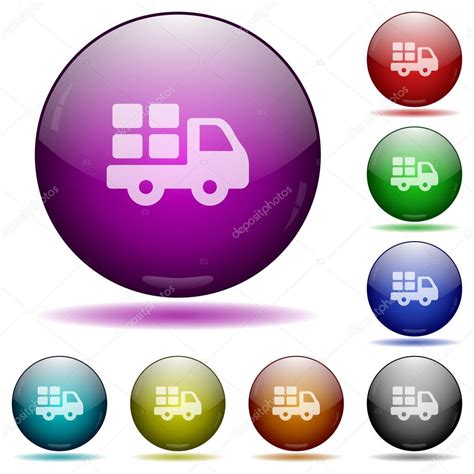 Transport Glass Sphere Buttons Stock Vector Image By ©renegadehomie