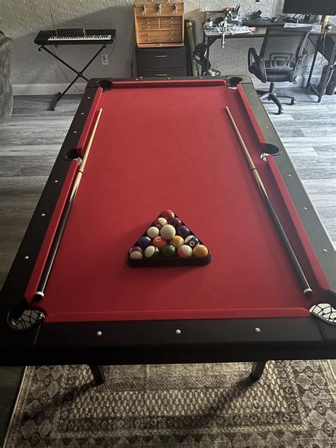 7ft Portable Billiards Table No Assembly Full Accessories Included