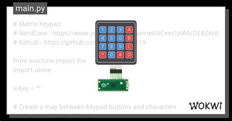 Keypad Wokwi Esp32 Stm32 Arduino Simulator