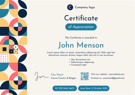 Modern Certificate Templates Free And Easy To Download