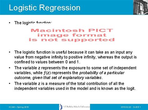 Logistic Regression The Logistic Function The Logistic Function
