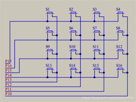 【51单片机】（五）矩阵键盘51矩阵按键原理 Csdn博客