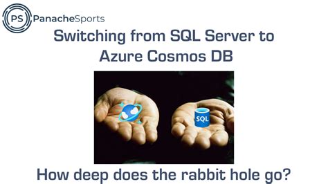 Switching From Sql Server To Cosmos Db