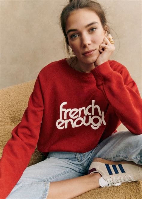 French Enough Sweatshirt Redecru Organic Cotton Organic Textile