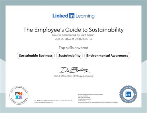 salil karan on linkedin certificate of completion