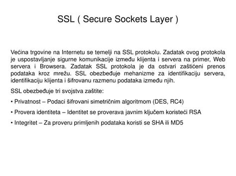 Ppt Ssl Secure Sockets Layer Powerpoint Presentation Free