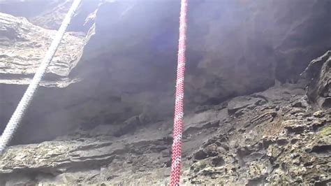 Rope Climb Out Of Neversink Pit Cave Alabama Youtube