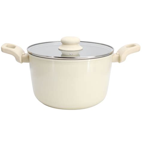 Gibson Home Barnsdall 5 Quart Ceramic Nonstick Aluminum Stock Pot With