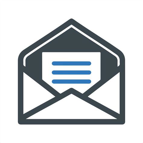 Open Message Icon Vector And Glyph 25896917 Vector Art At Vecteezy