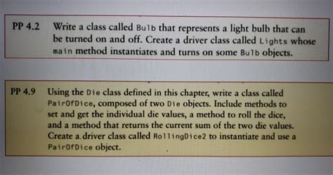 Solved Pp 42 A Write A Class Called Bulb That Represents A
