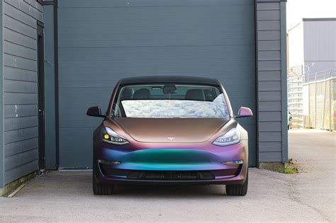Tesla Model 3 Car Wrap Chameleon Wrap Vancouver