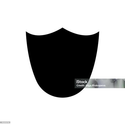 흰색 배경에 고립 된 유행 플랫 스타일에 방패 아이콘입니다 웹 사이트 디자인 아이콘 응용 프로그램 Ui에 대 한 기호입니다 벡터 일러스트입니다 0명에 대한 스톡 벡터 아트