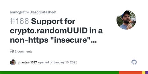 Support For Cryptorandomuuid In A Non Insecure Environment · Issue 166 · Anmcgrath