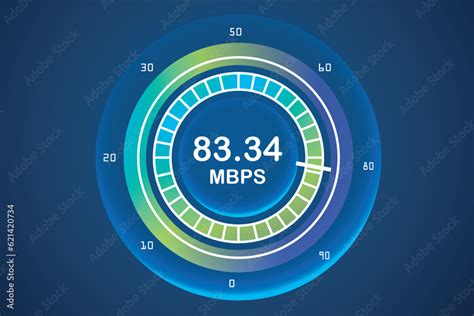 Vector Illustration Of Internet Speed Test Suitable For Visualizing
