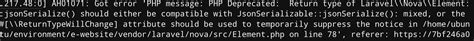 Php Deprecated Message After Update Php To Version 811 · Issue 3713