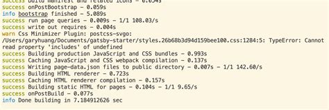 Bug Postcss Svgo Warning During Gatsby Production Build · Issue 1189 · Cssnanocssnano · Github