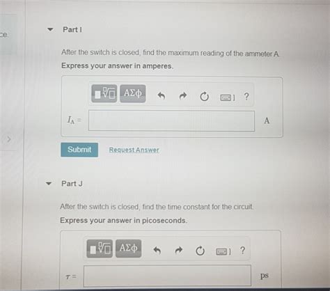 Solved Problem Part A In The Circuit Shown In Figure Chegg