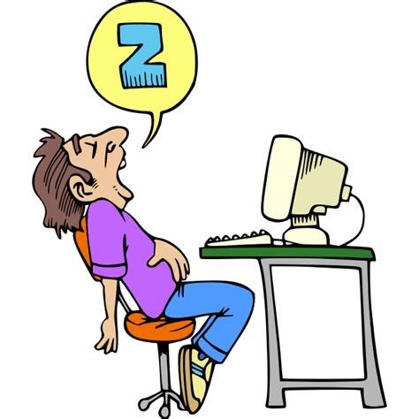 Sleeping Computer User Free Svg